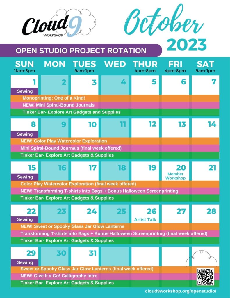 Open Studio Pass Pack - Cloud 9 Workshop